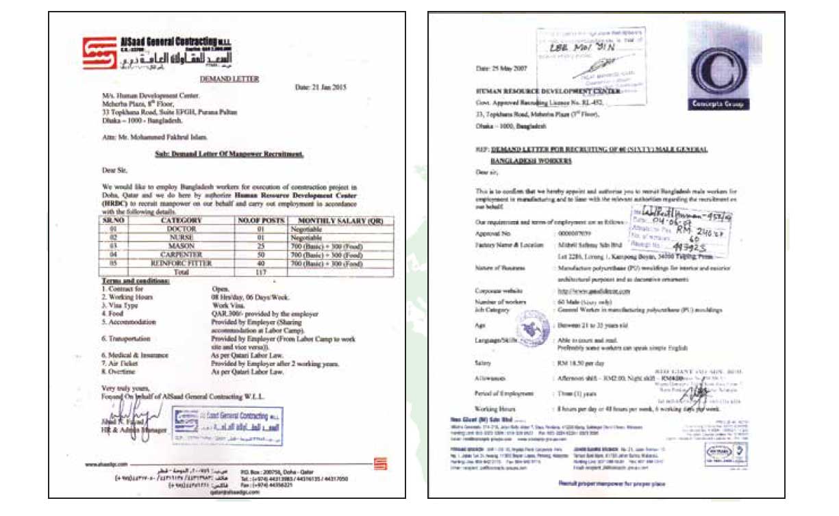 Demand Letters – HRDC RL 452